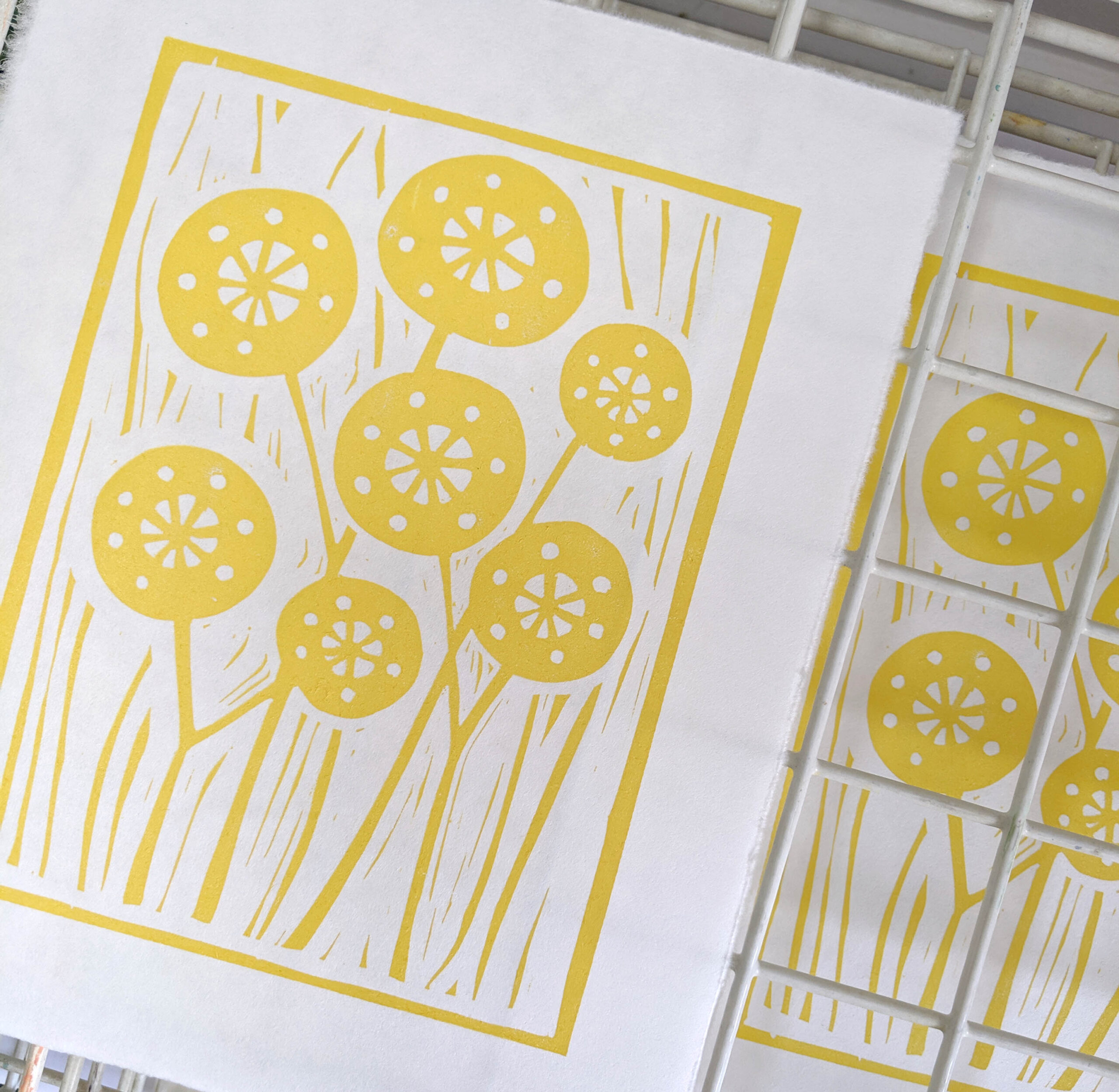 Making a Reduction Lino Print